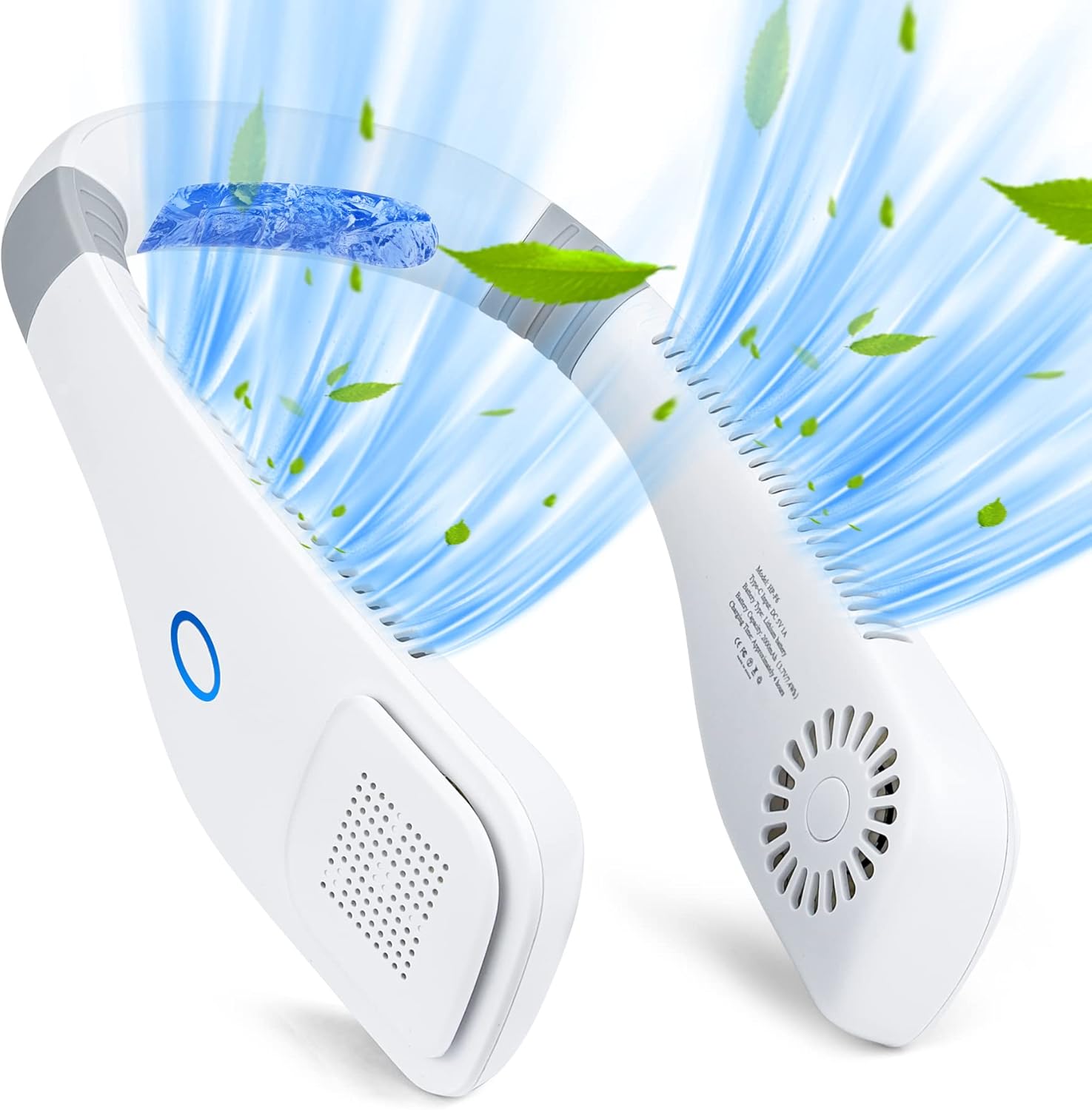 Amazon.com: MENOLY Neck Fan, Hand Free Bladeless Fan, 360°Cooling ...