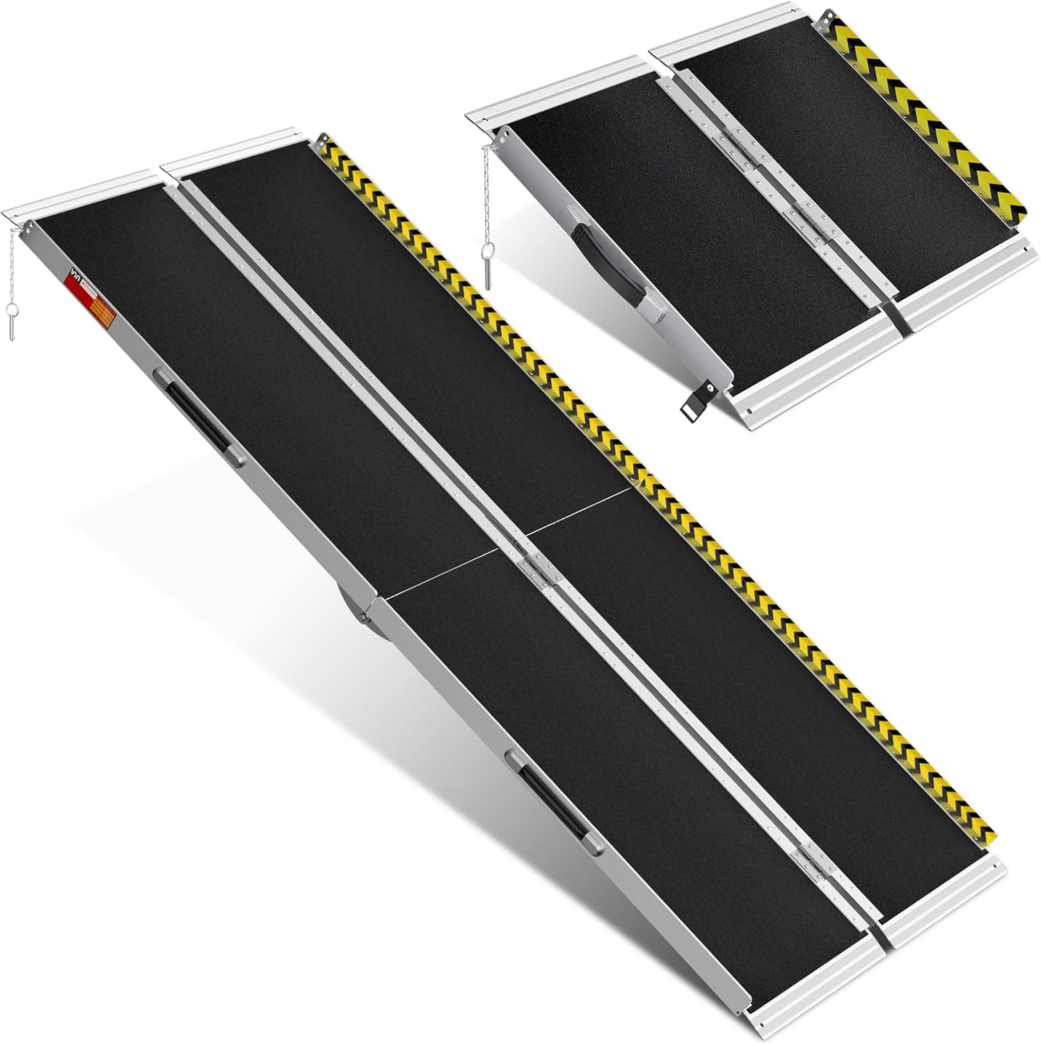 Amazon.com: VNN 2FT & 7FT Portable Wheelchair Ramp, Non-Slip Aluminum ...