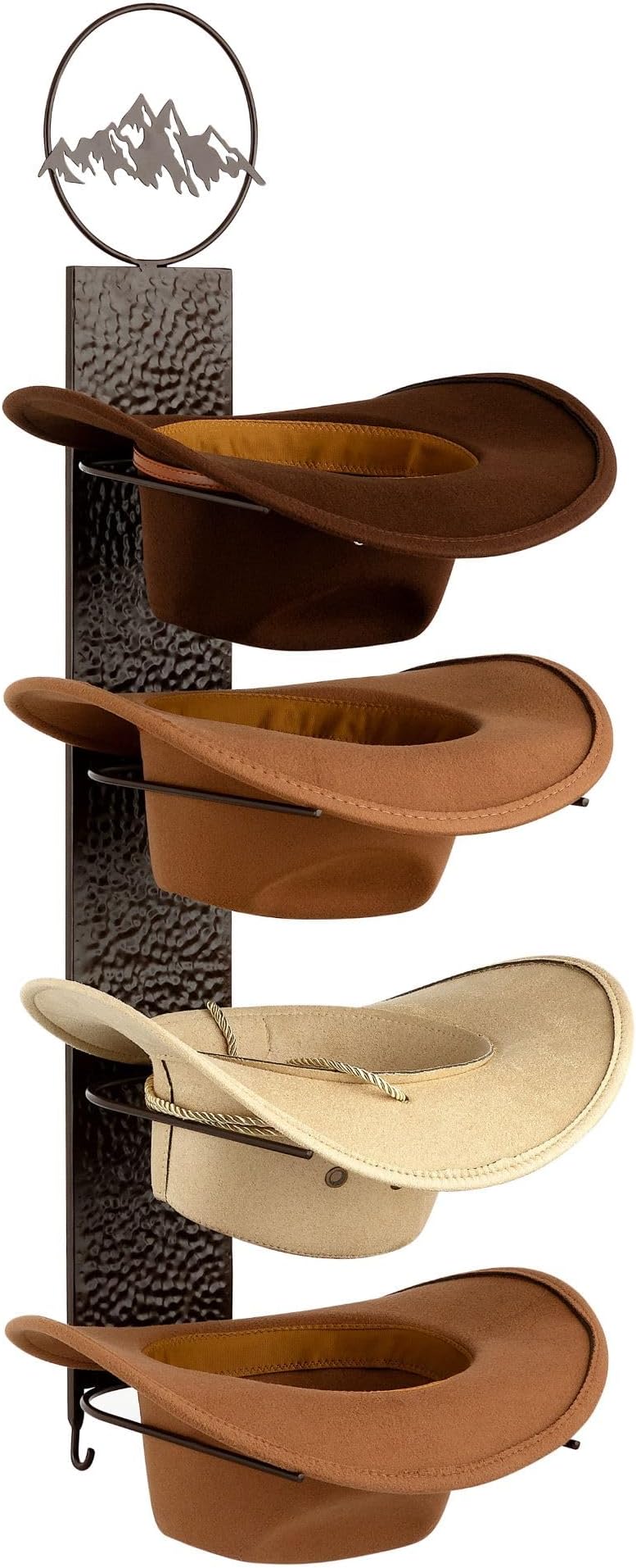 Amazon.com: BB Ranch Unisex Ranch& Rolled Oak 3 Tiered Cowboy Hat Rack ...