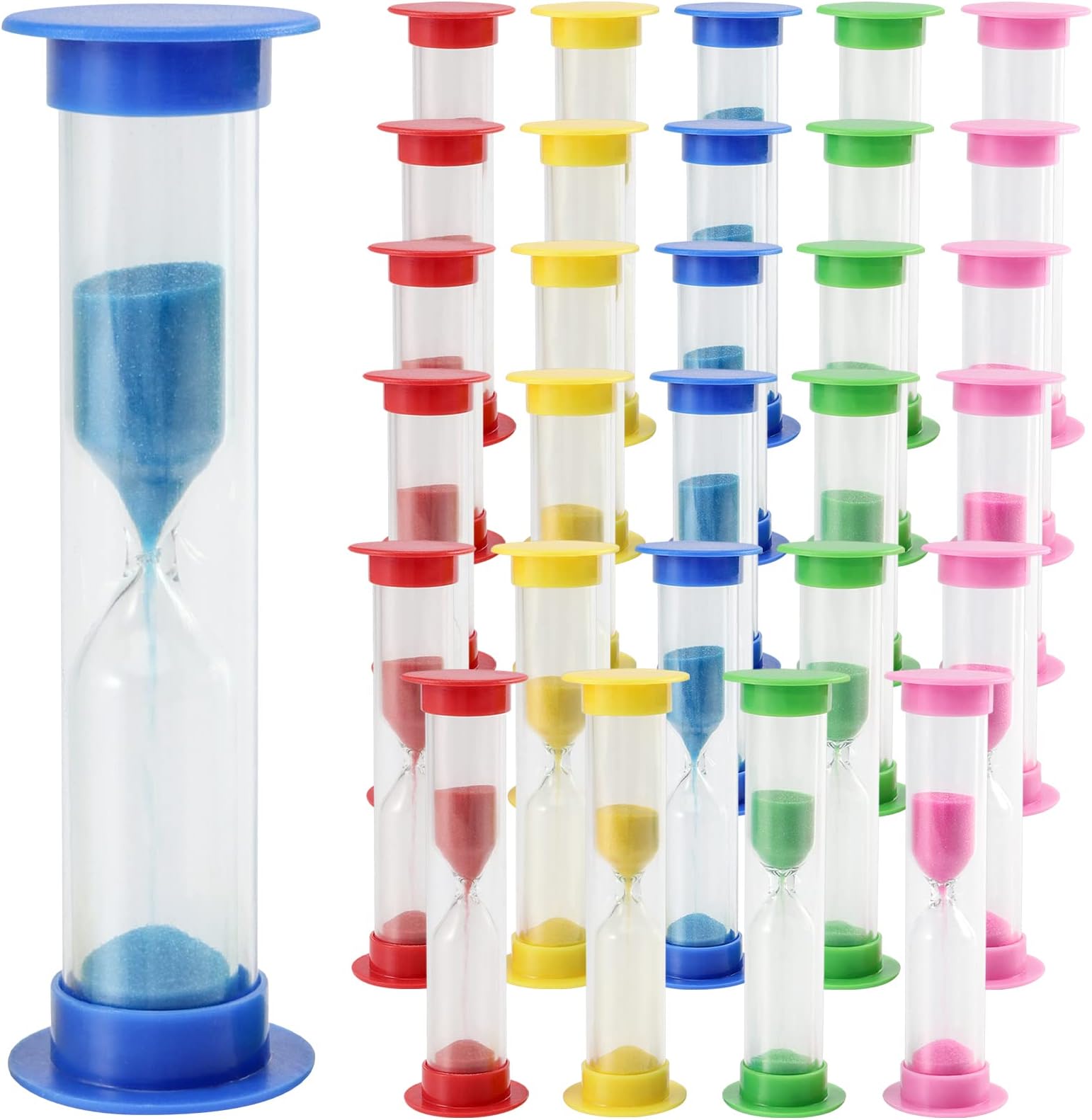 Amazon.com: HOZEON 50 PCS 1 Minute Sand Timer, Plastic Hourglass Timer ...