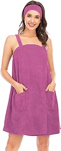 Amazon.com: Hysunland Plus Size XXL Wearable Shower Wrap Towel with ...
