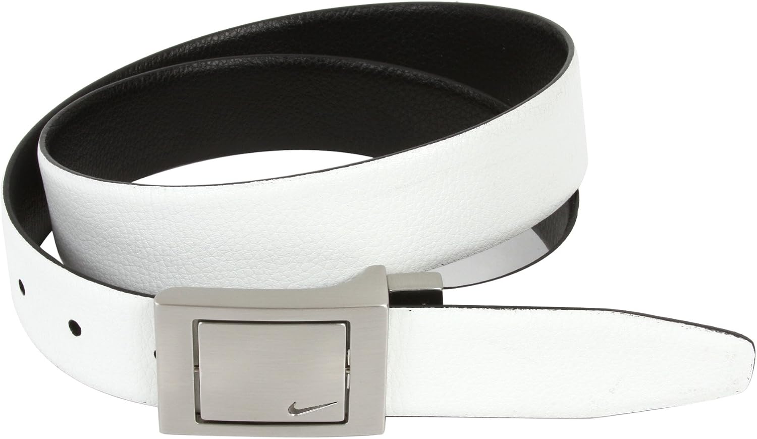 Nike 4-In-1 Belt with Swivel Buckle (Black/White, 32) at Amazon Men’s ...