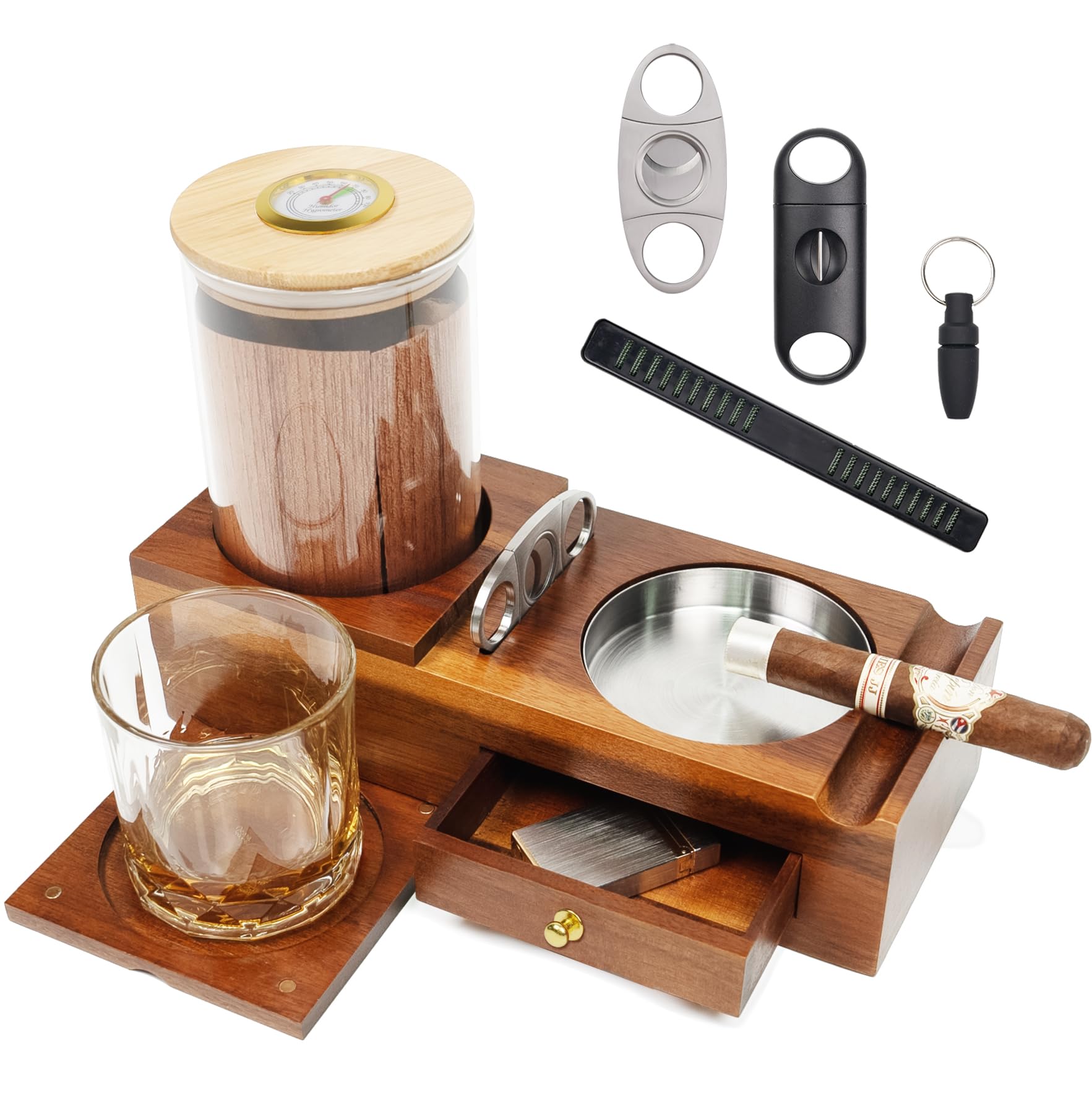 Snapklik.com : XORDING Cigar Humidor Set