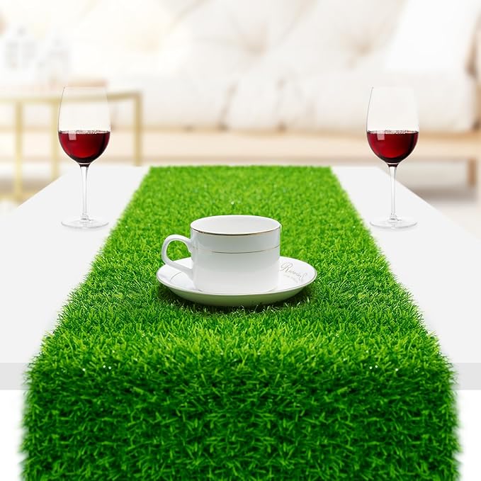 Amazon.com: Grass Table Runner, 12" x 36" Easter Table Runner, Easte ...