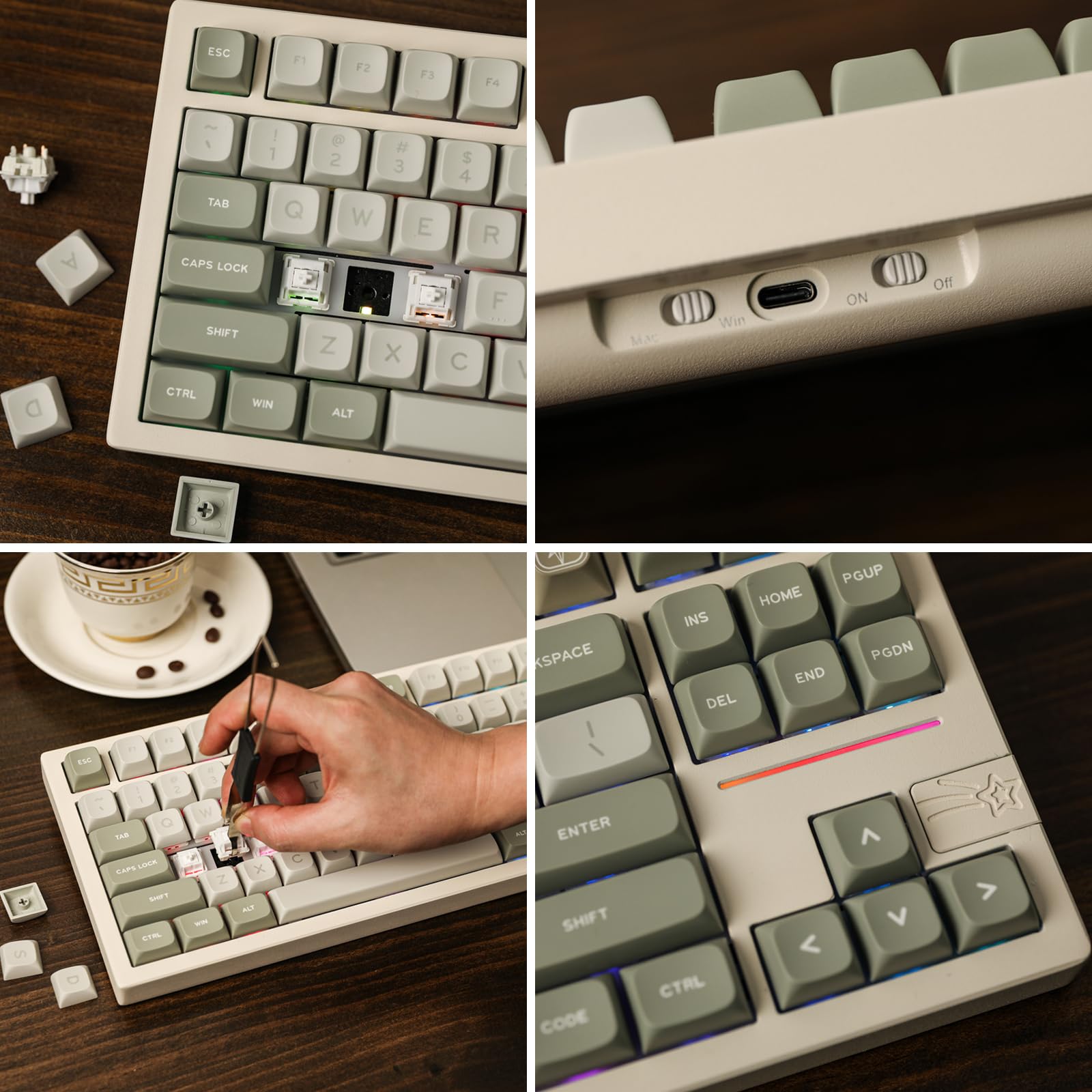 Snapklik.com : EPOMAKER X Feker Galaxy80 Gaming Keyboard, Aluminum ...