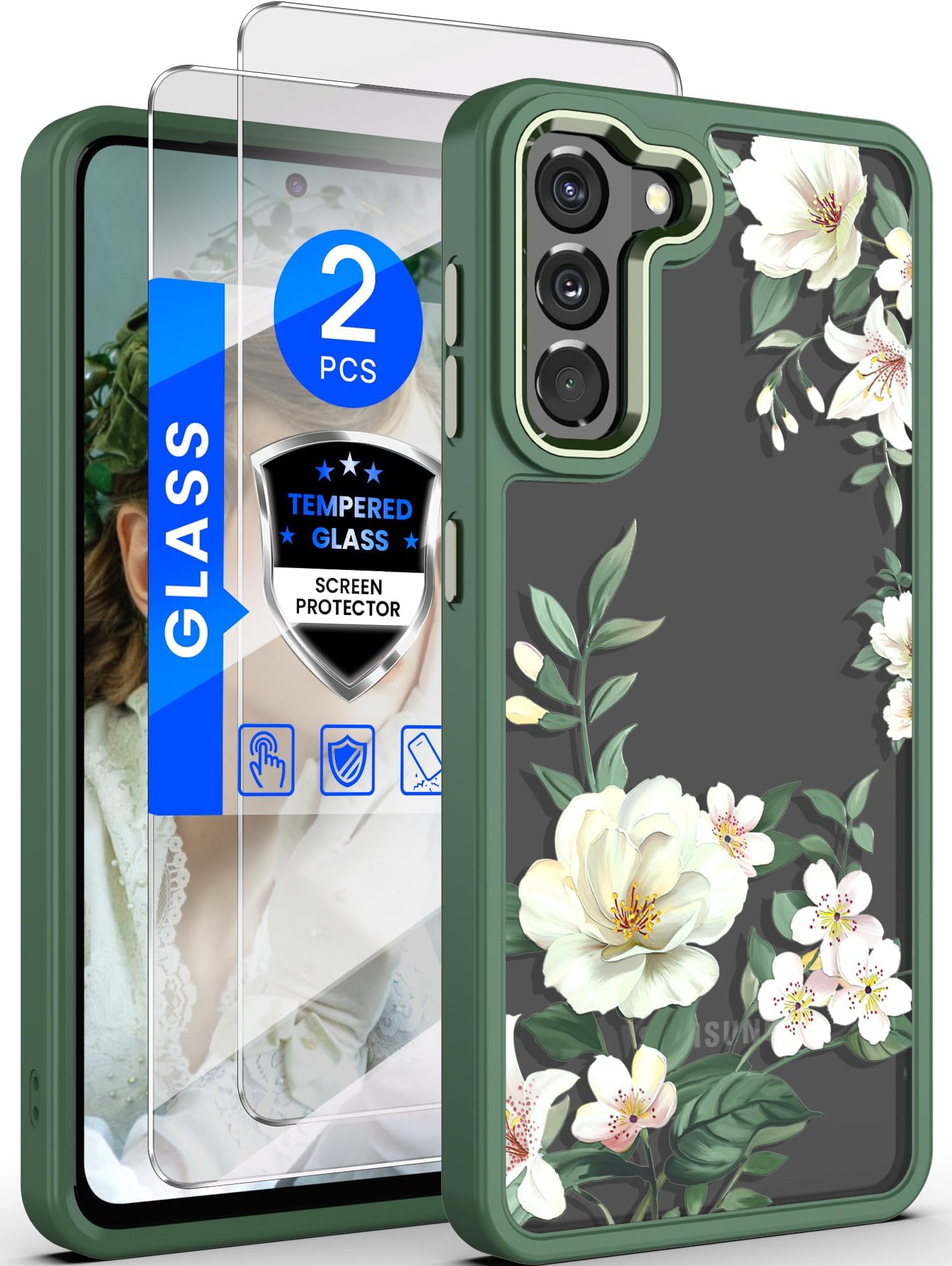 Amazon.com: Dretal for Samsung Galaxy S21 Plus 5G Case Floral, Galaxy ...
