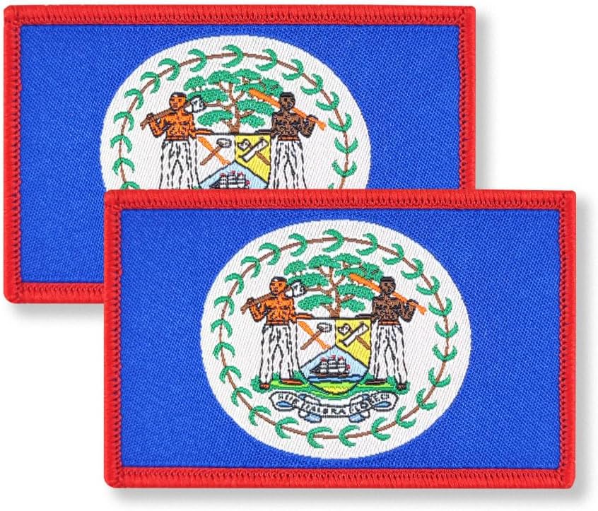 Amazon.com: Overdecor Belize Belizean Flag Patch Tactical Military Patches - Hook and Loop ...