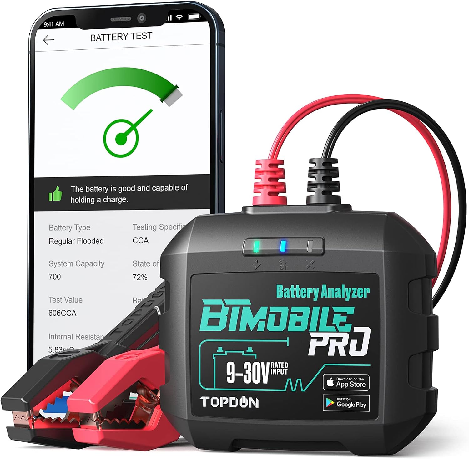 Amazon.com: Car Battery Tester 12v, TOPDON Wireless Battery Load Tester ...