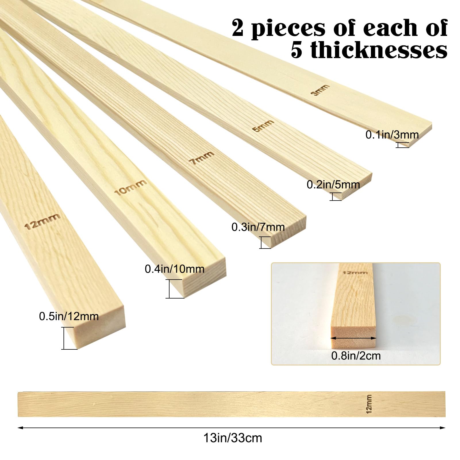 Snapklik.com : 10 Pieces Clay Rolling Pin Guide, Rolling Mud Stick ...