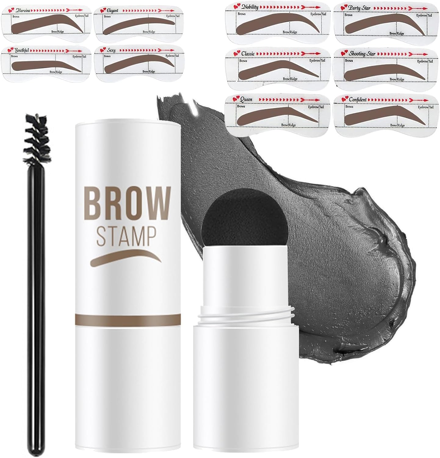 Eyebrow Stamp and Stencil Kit - One Step Eyebrow Stamp and Shaping Kit ...