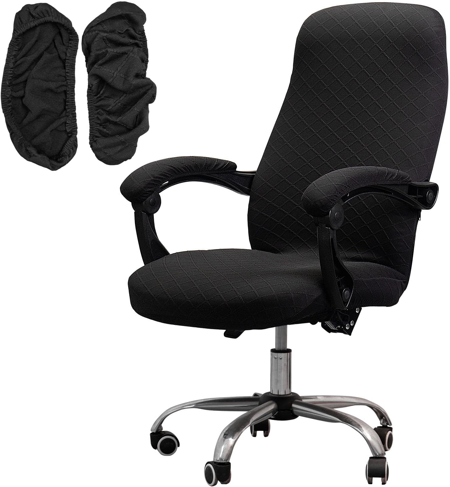 Amazon.com : BTSKY Office Chair Covers Removable Stretch Cushion ...