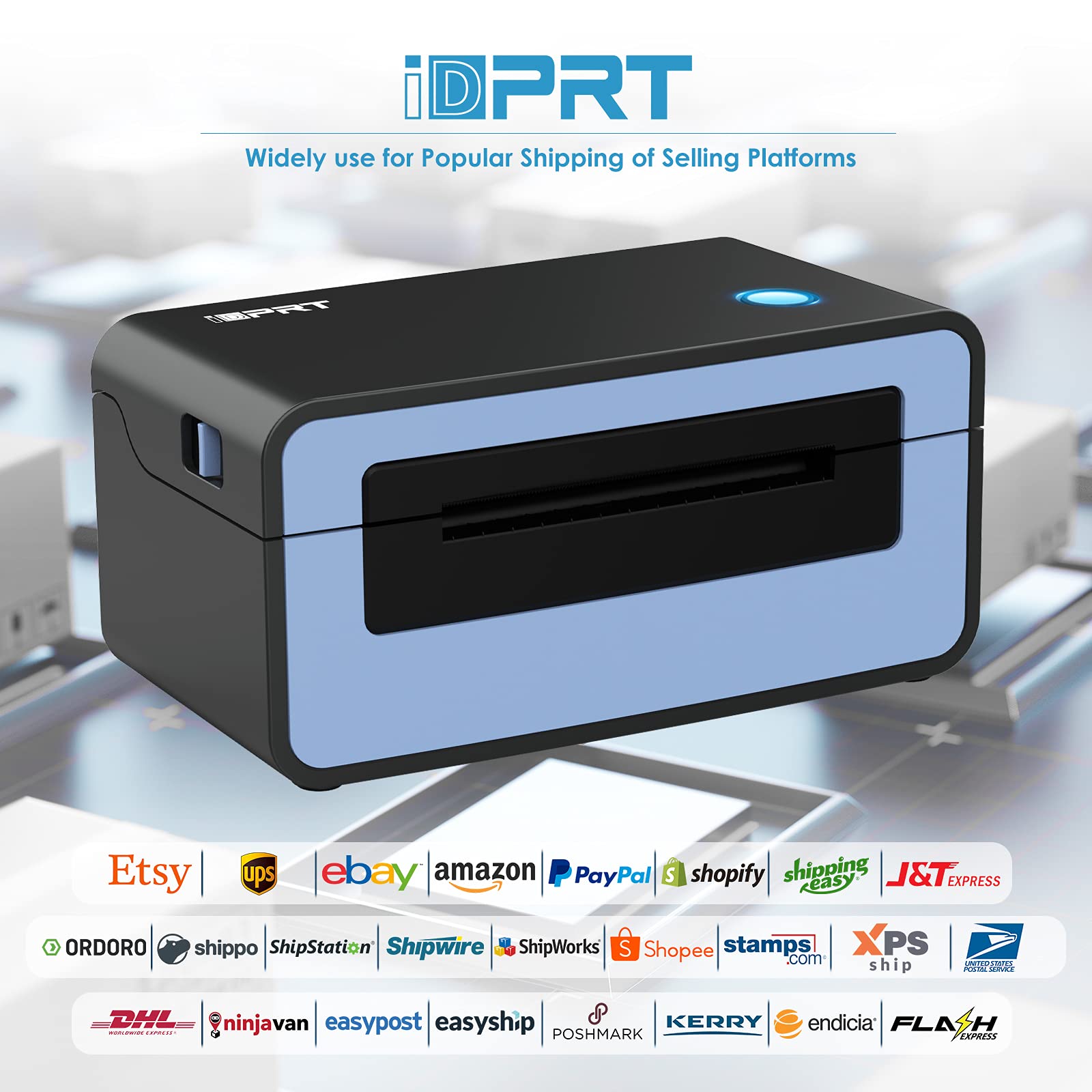 IDPRT SP410 Thermal Shipping Label Printer Print Thermal, 51% OFF