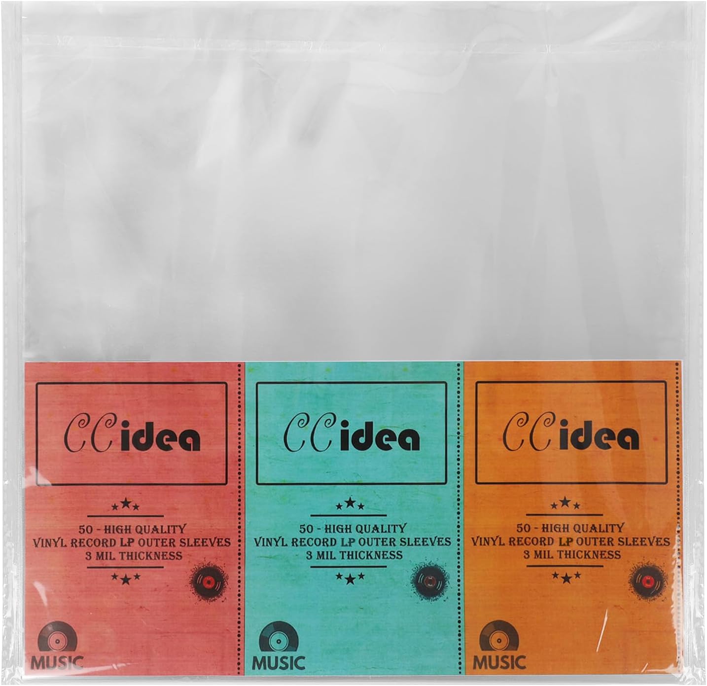 Amazon.com : Claev 50 Anti Static Inner Record Sleeves for Vinyl LP ...