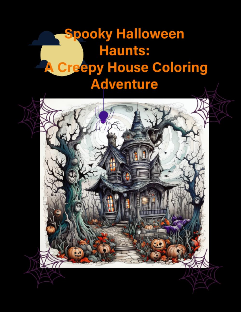 Amazon.com: Spooky Halloween Haunts: A Creepy House Coloring Adventure ...