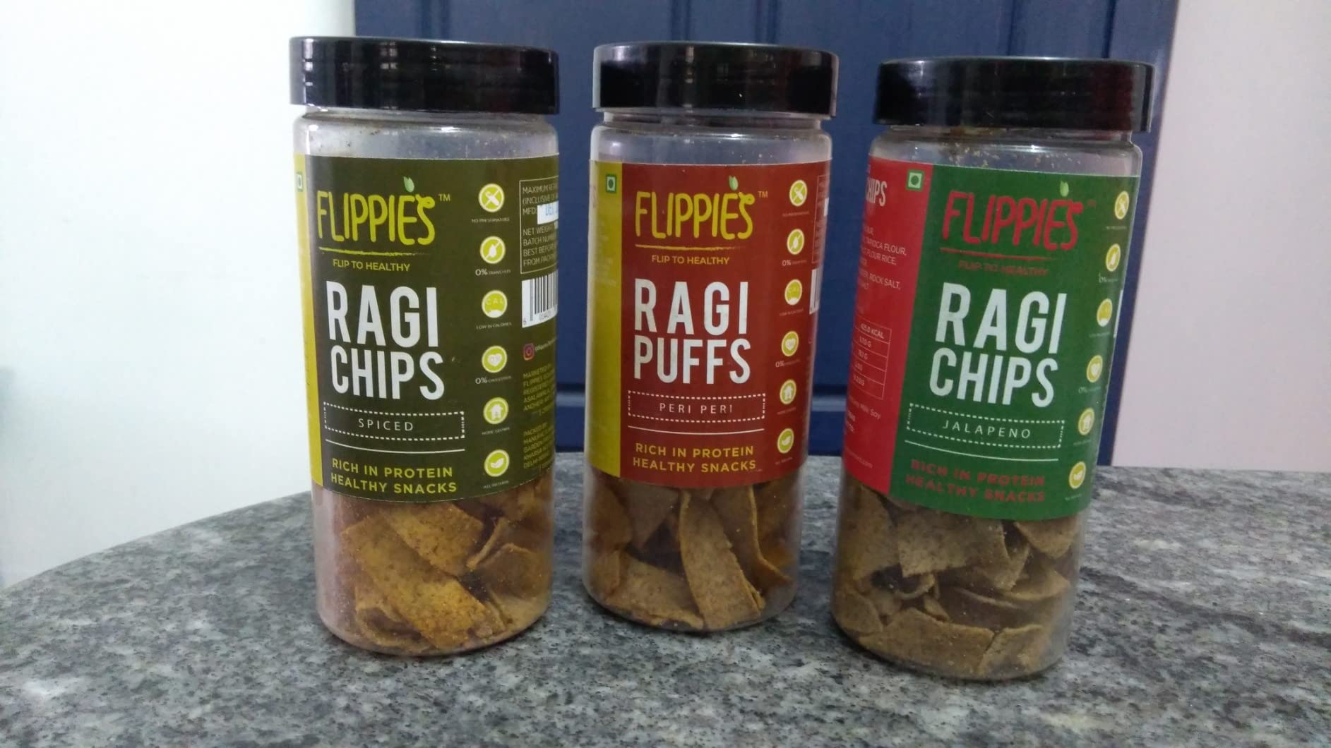 Flippies - Flip to Healthy Snacks - Healthy Ragi Diet Chips - Assorted ...
