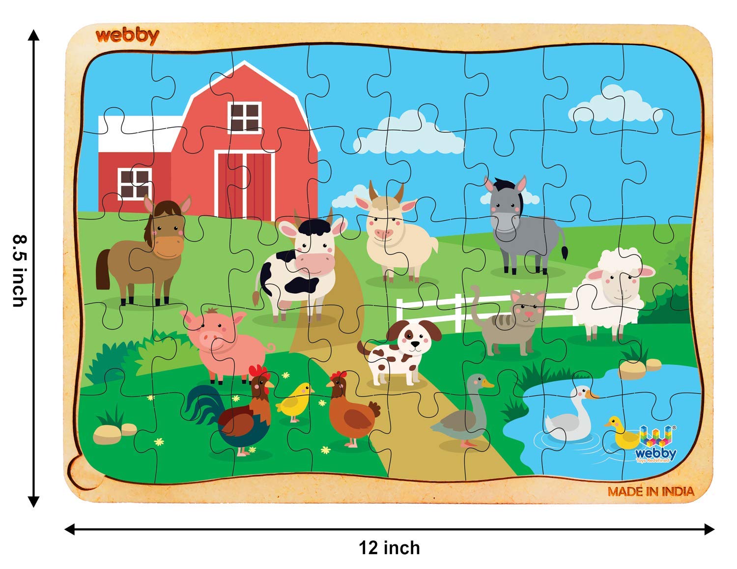 Casa De La Granja De Rompecabezas House & Farm Puzzle