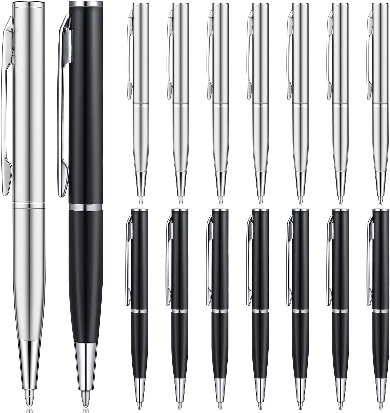 Amazon.com : BBTO 10 Pieces Small Ballpoint Pens Mini Pens Bulk Metal ...