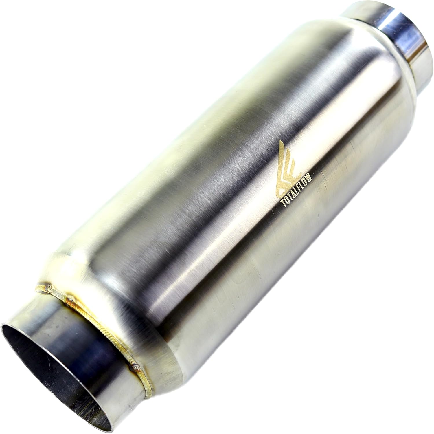 Amazon.com: TOTALFLOW 12102 Mini Race Exhaust Muffler | 304 Stainless ...