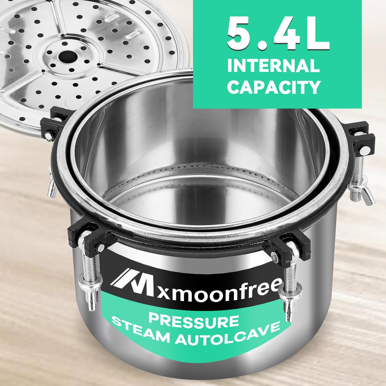 8L Lab Autoclave, Portable Steam Autoclave for Lab Equipment, Culture ...