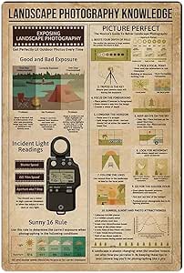 Amazon.com : Landscape Photography Knowledge Metal Signs Vintage ...