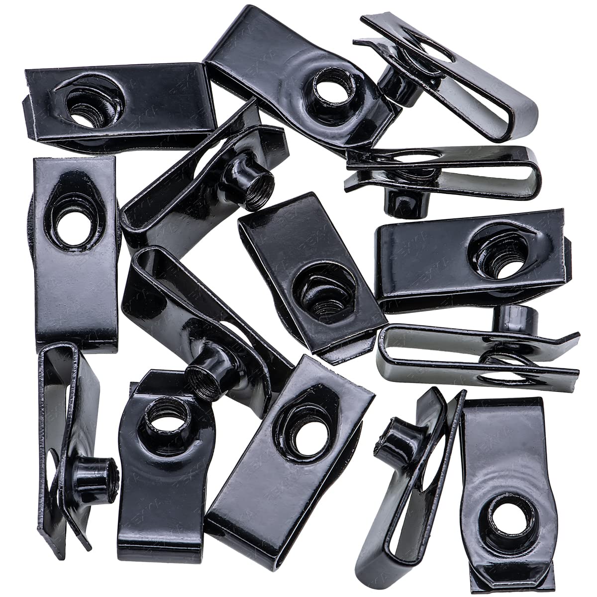 Amazon.com: Rexka 15pcs M6-1.0 Front Bumper Cover Splash Shield Grill ...