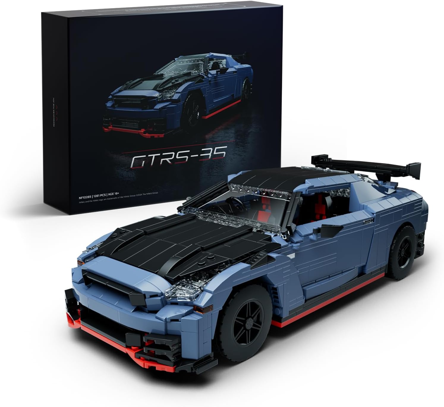 Amazon.com: Nifeliz GTRS-35 Sports Car Building Set, 1:14 Scale ...