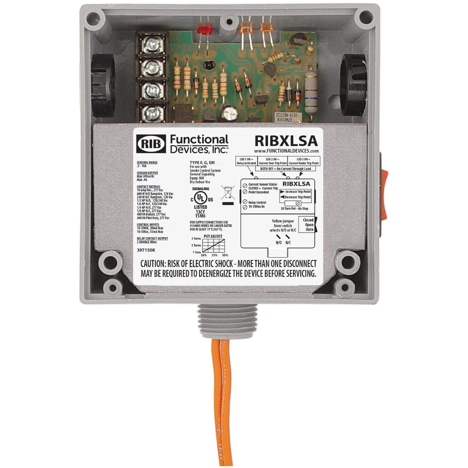 Snapklik.com : Functional Devices RIBXLSA Current Switch And Relay ...