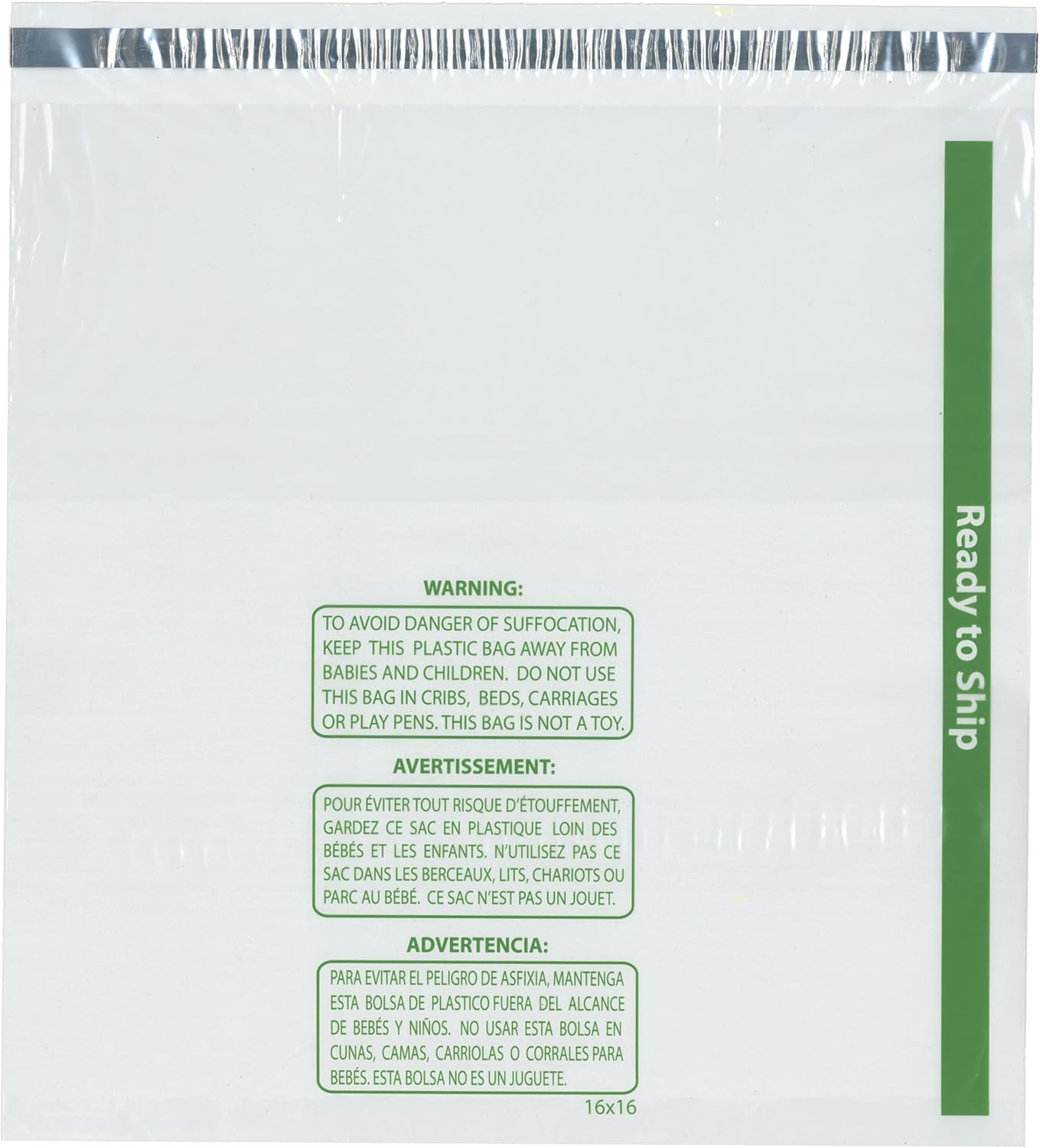 Amazon.com: Plymor Ready to Ship 1.5 Mil Wicketed Poly Bags with ...