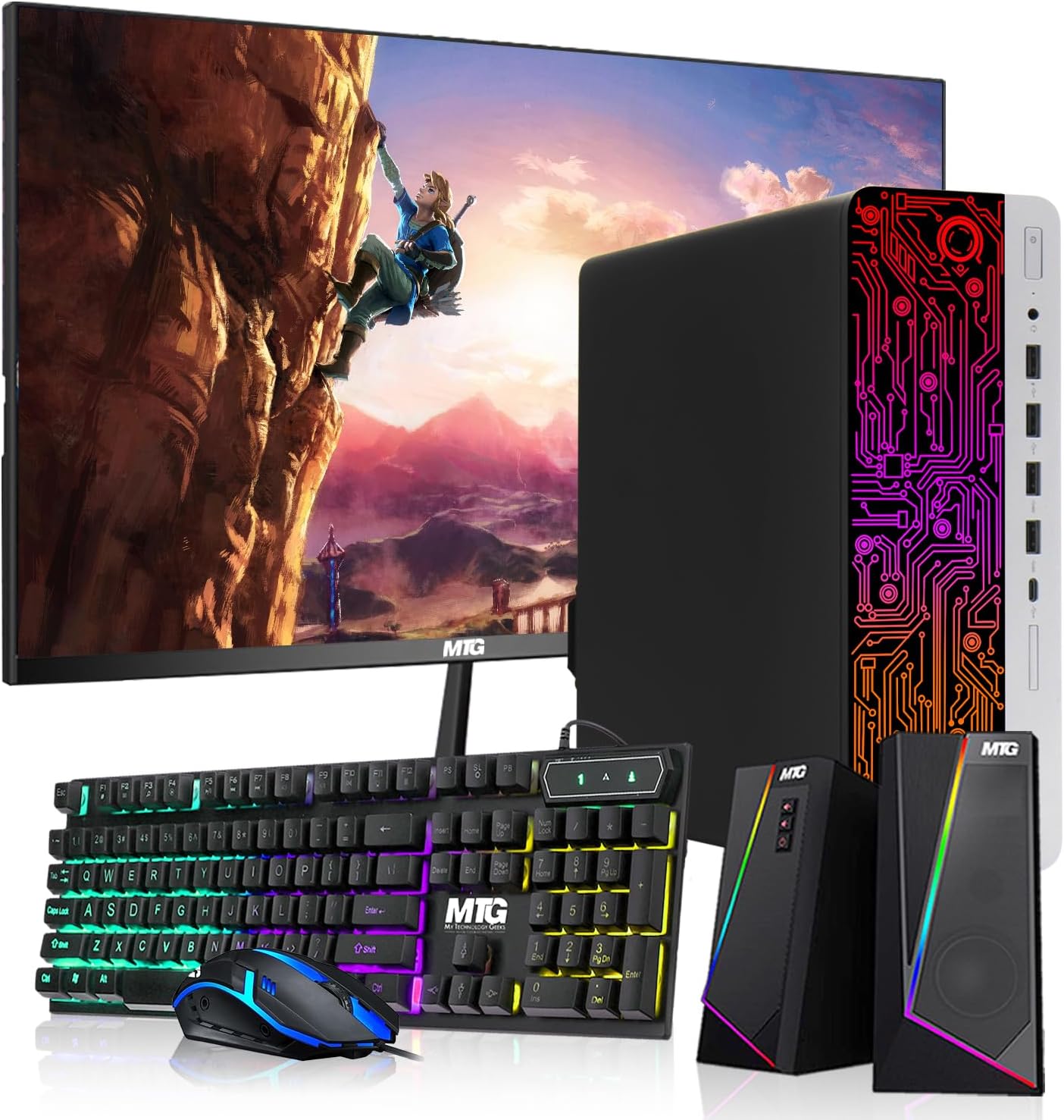 Amazon.com: HP G3 Desktop RGB Computer PC Intel i7-6th Gen, 16GB DDR4 ...