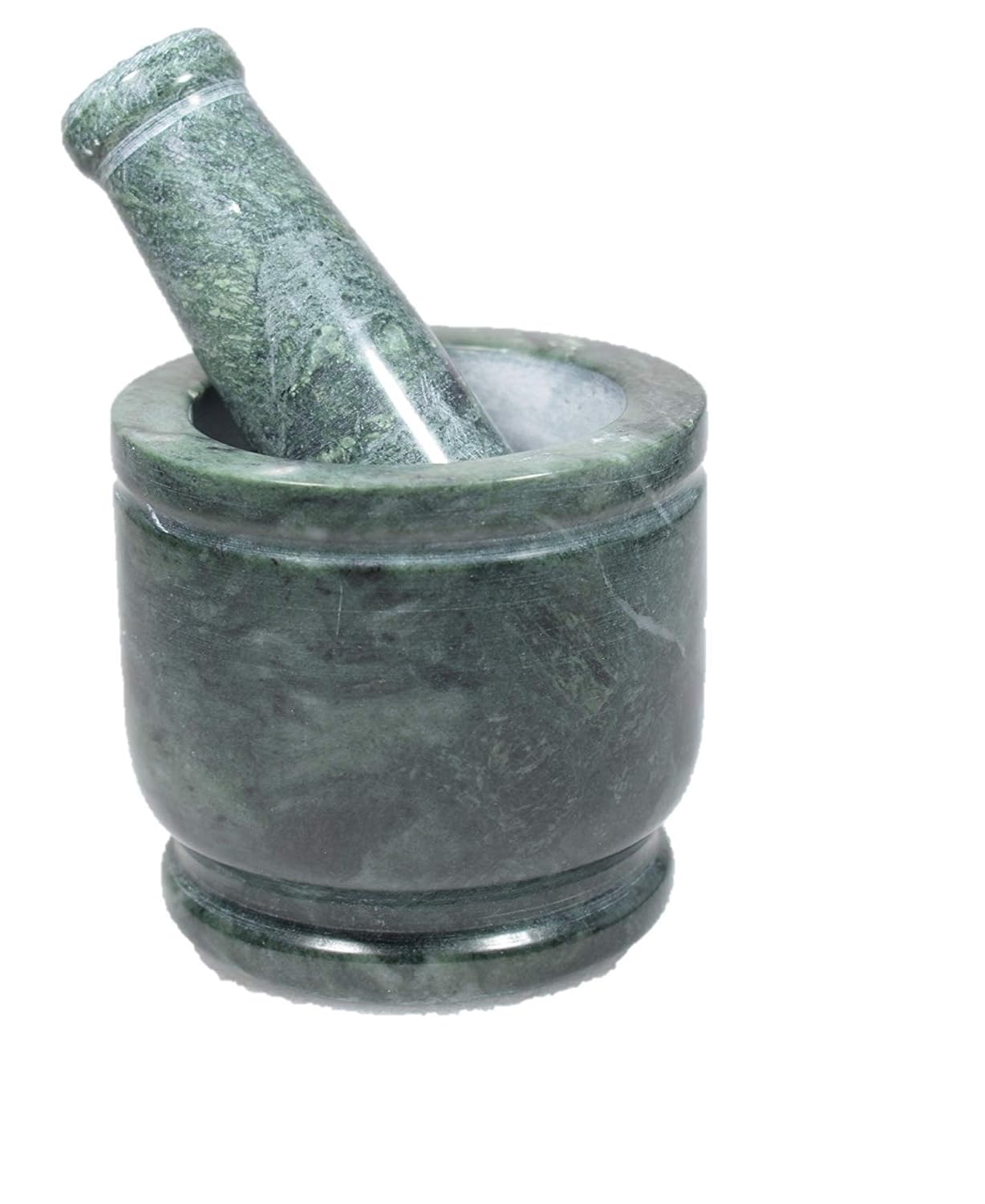 Buy HeeMo, Green Marble Imam Dasta/Mortar and Pestle Set/Ohkli Musal ...