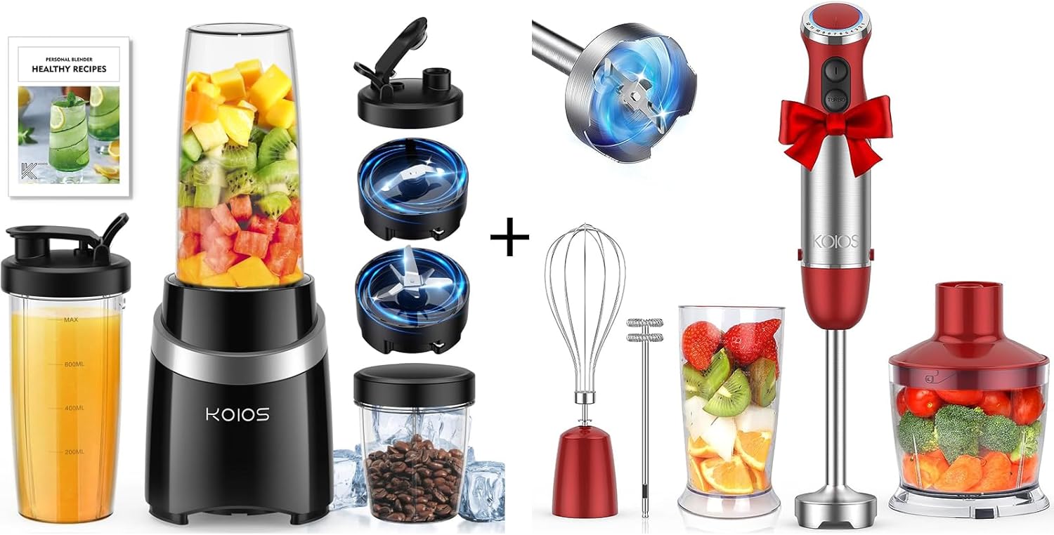 Amazon.com: KOIOS Blender for Smoothies 1000W Personal Blender and ...