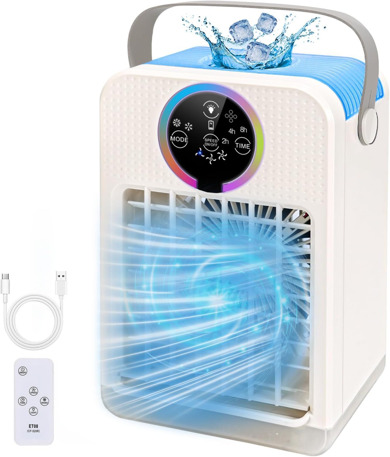 Amazon.com: 4-IN-1 Portable Air Conditioners, 700ML Evaporative AC Air ...