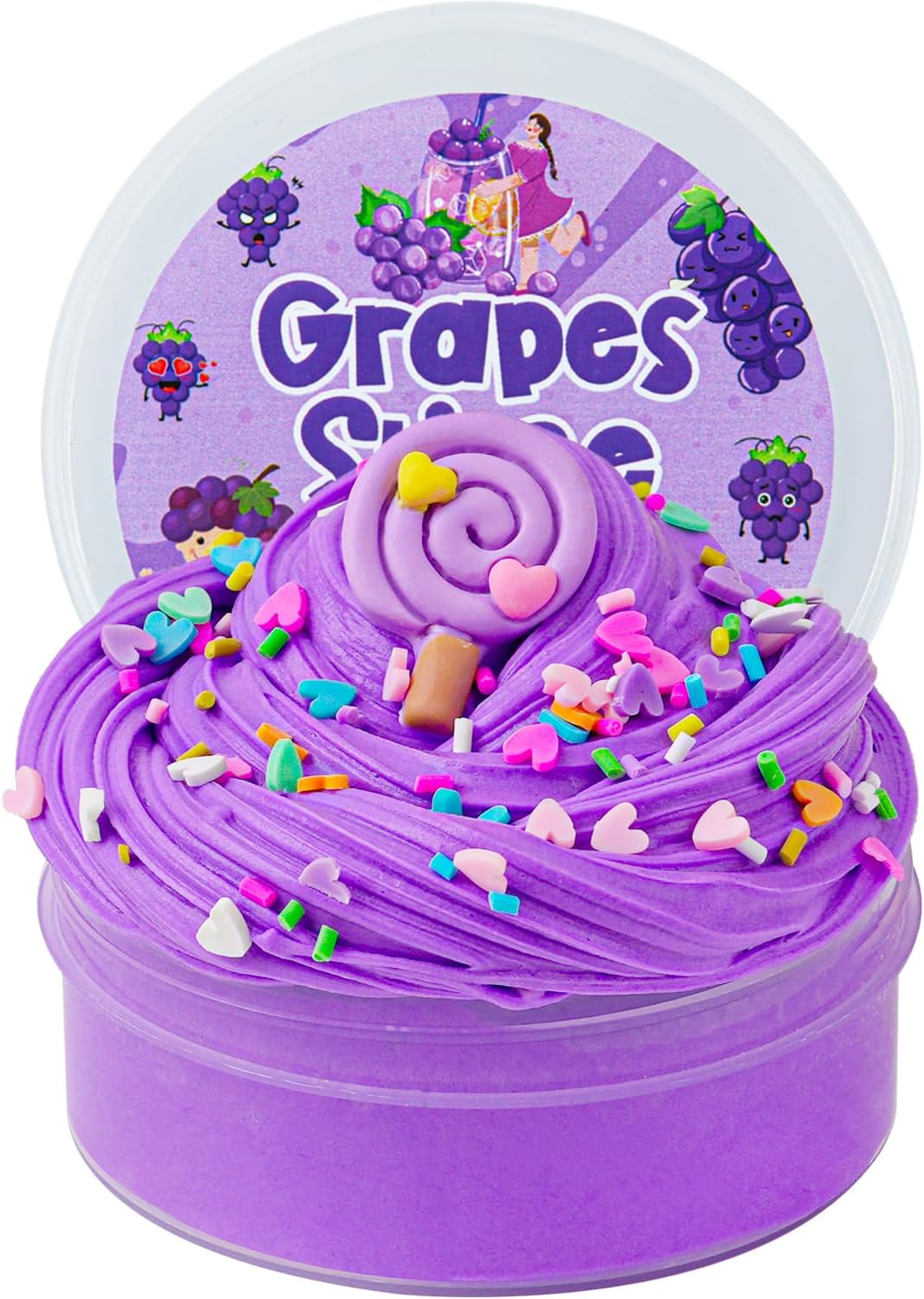 Amazon.com: Purple Candy Butter Slime, Super Soft and Non-Sticky Grape ...