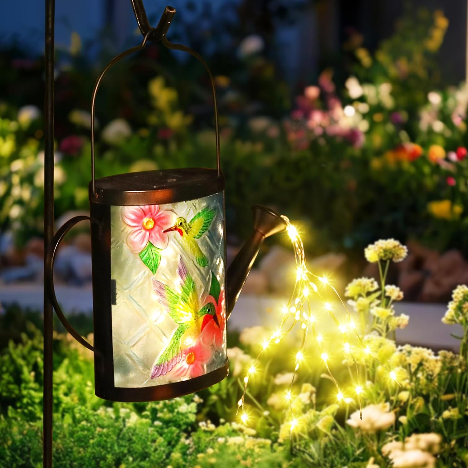 Amazon.com: MUMTOP Solar Outdoor Lights Decorative, Hummingbirds ...