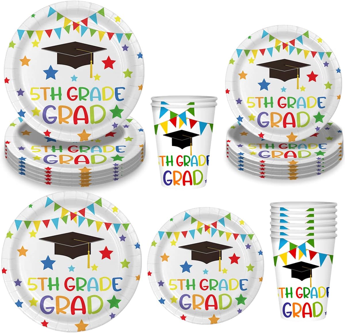 Amazon.com: 5TH Grade Graduation Party Decorations Set Serves 16, 5TH ...