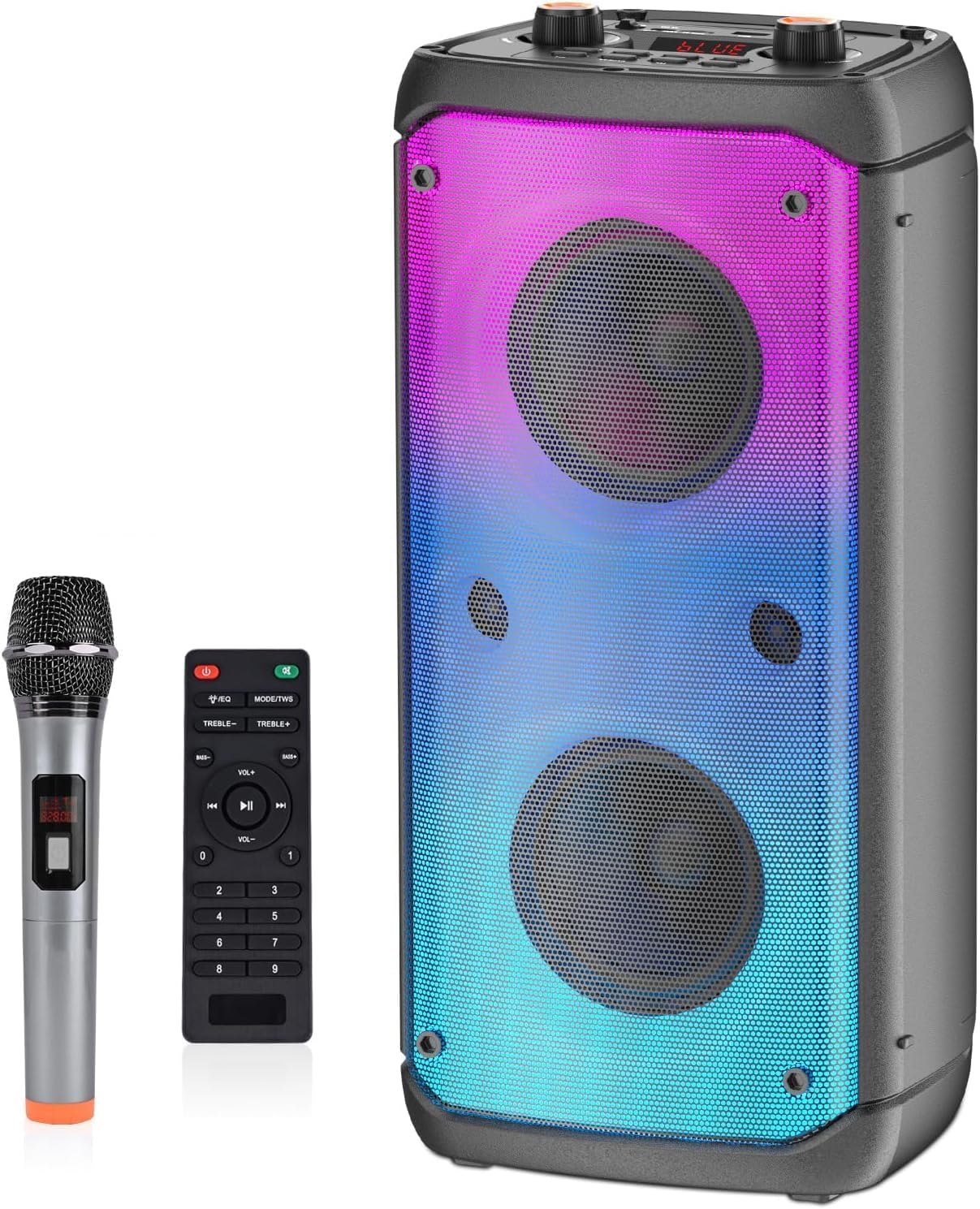 Amazon.com: Portable Bluetooth Speaker 100W Big Powerful Wireless ...