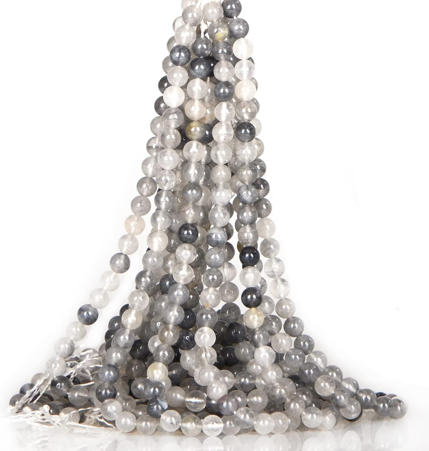 Amazon.com: ICAI Beads（Cloudy Quartz Crystals） Natural Stone Gemstone ...