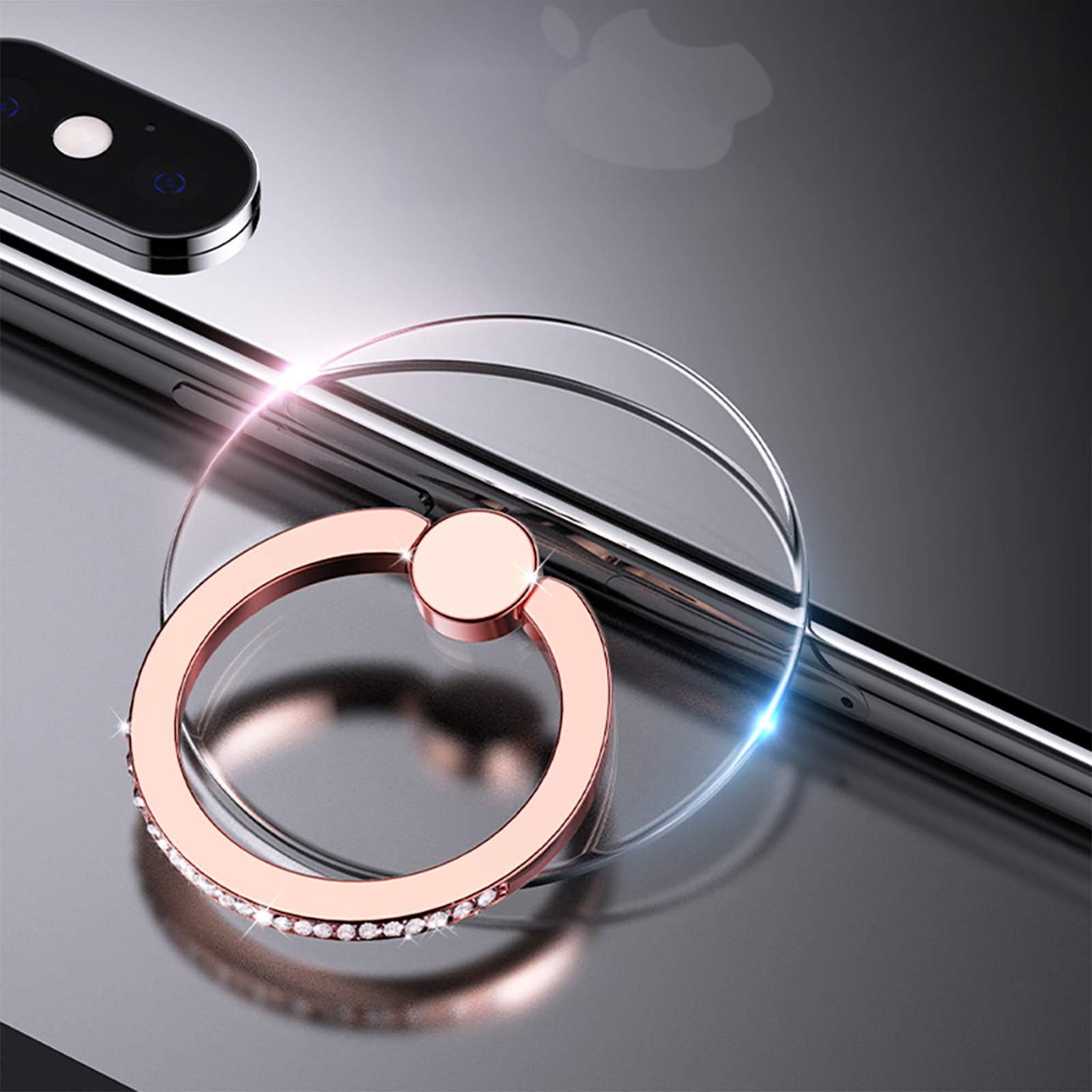 Amazon.com: YINHEXI 2 Pcs Transparent Phone Ring Stand Holder Cell ...