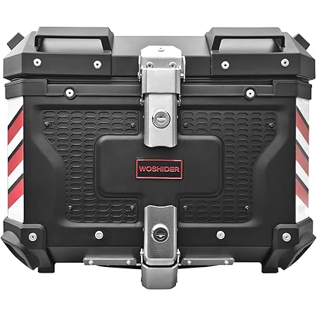 Amazon.com: iproods Motorcycle Top Case, Aluminum Motorcycle Tail Box ...