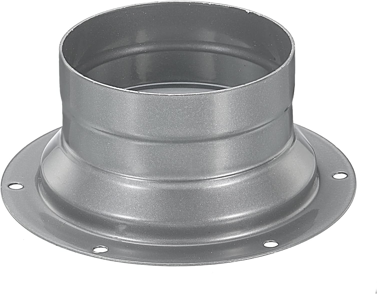 PATIKIL 4 Inch Duct Connector Flange, Metal Straight Pipe Flange Square ...