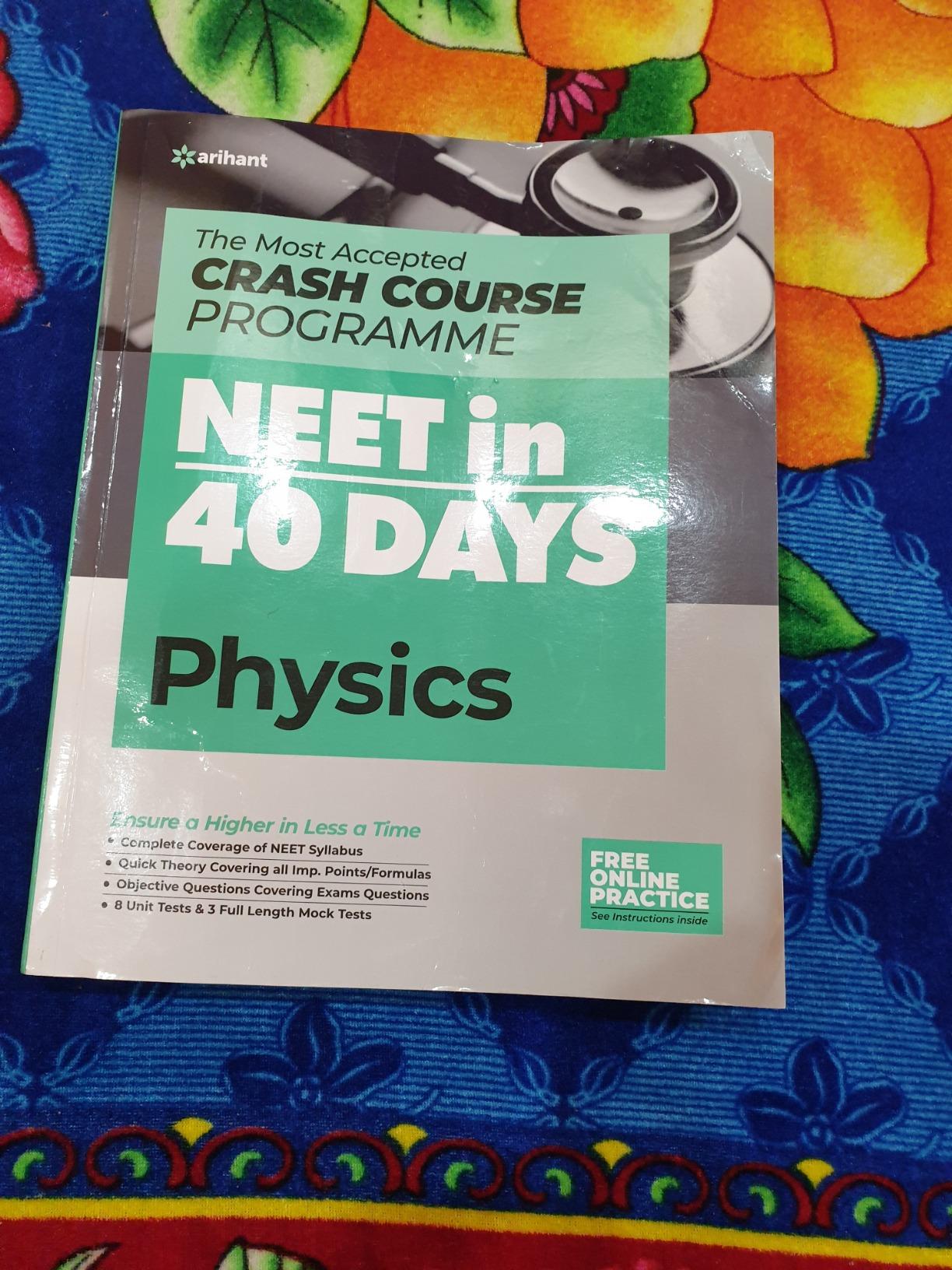 Buy 40 Days Crash Course for NEET Physics Arihant Experts Book Online ...