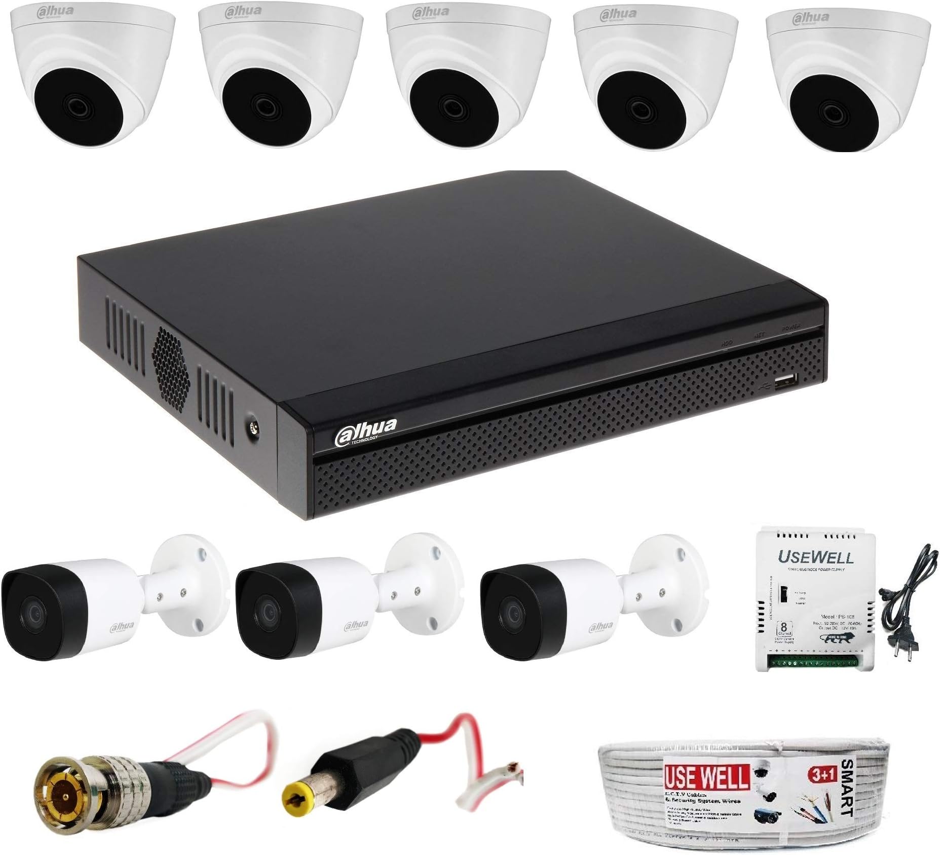 Buy DAHUA Full HD 2MP CCTV Cameras Combo KIT (2MP2DOME2BULLET) Online ...