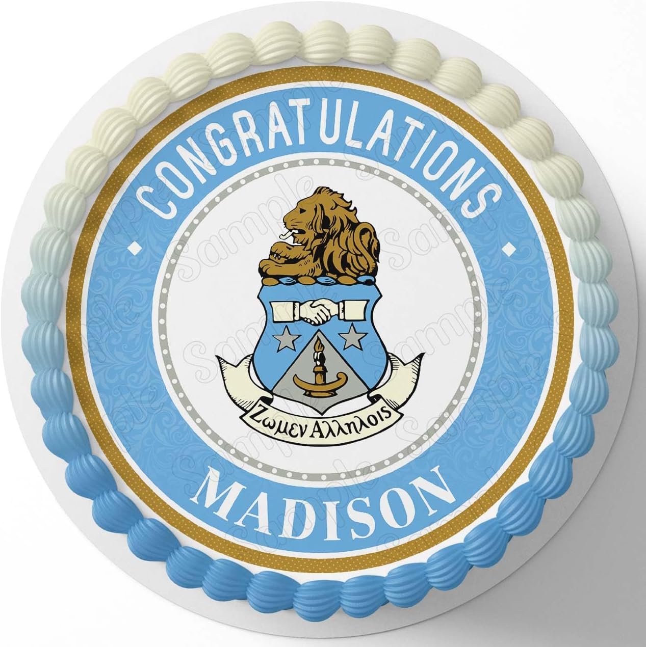 Amazon.com: Cakecery Soroty Fraternity POM Edible Cake Topper Sheet ...