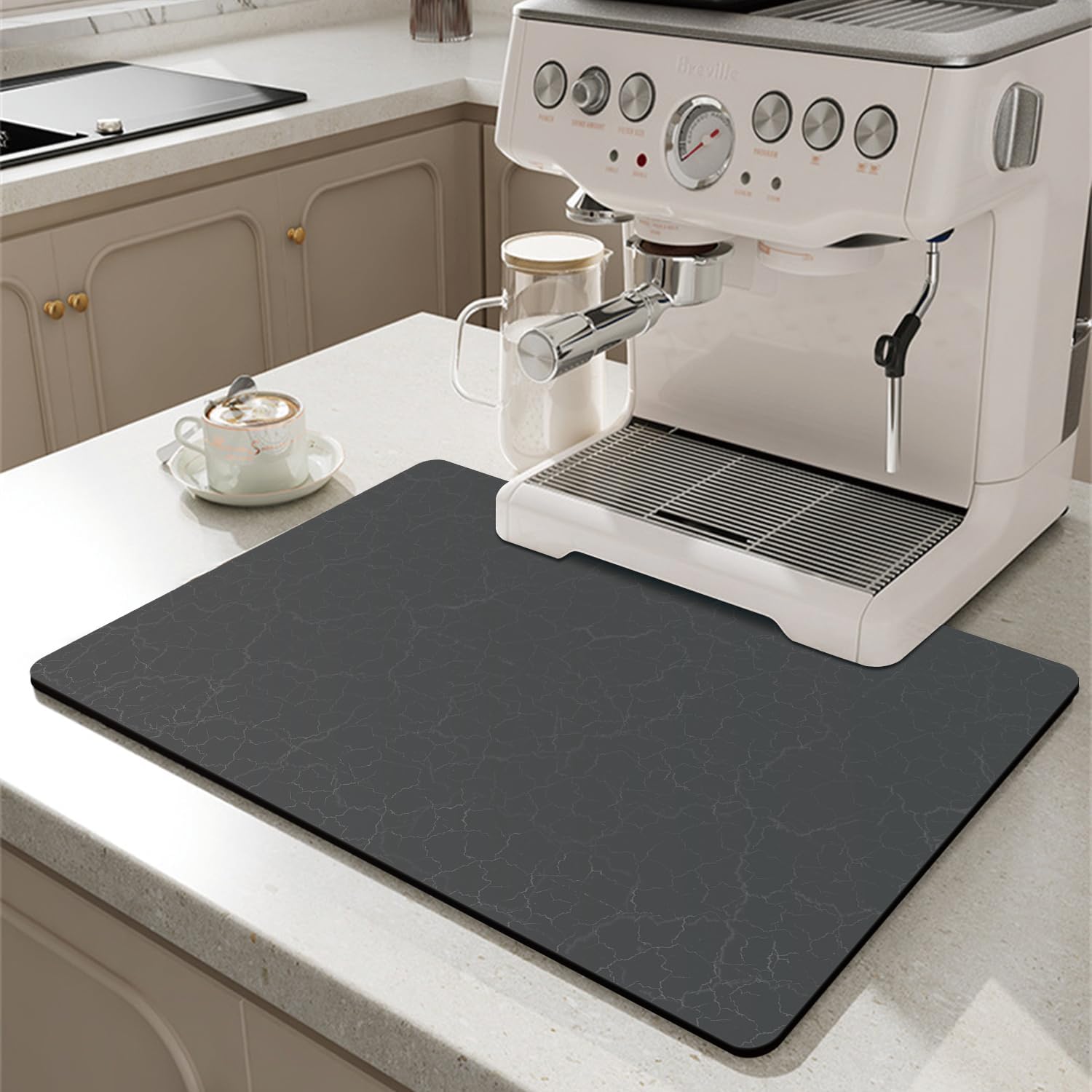 Amazon.com: Noverlife 2PCS Gray Bar Service Mats, 12x6in Countertop ...