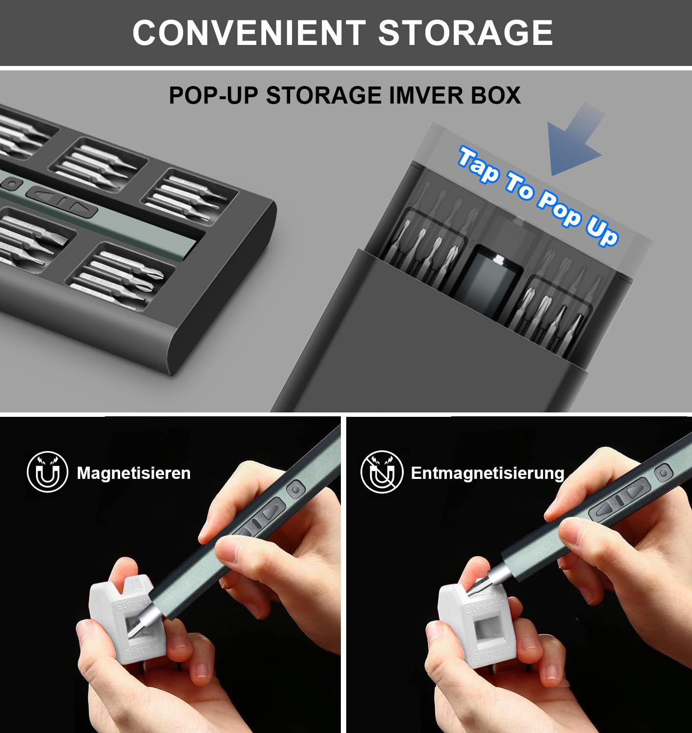 Snapklik.com : Mini Electric Screwdriver, 66 In 1 Electric Screwdriver ...