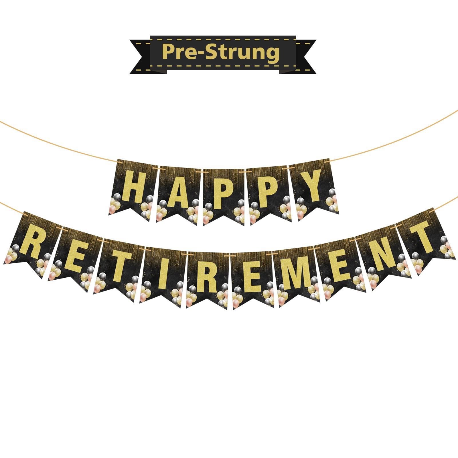 Amazon.com: Happy Retirement Banner Happy Retirement Party Decorations ...