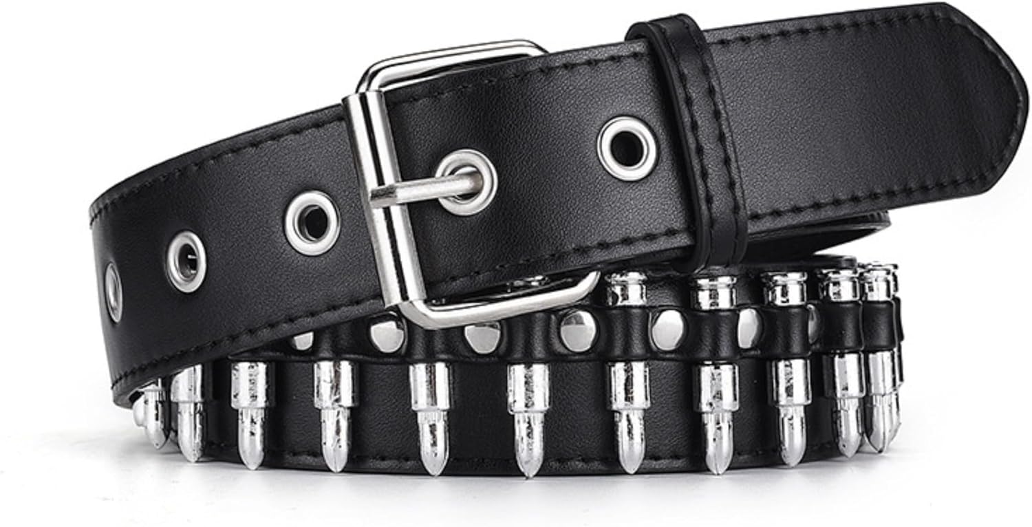 HOHOPEACH Y2k Alt Belts Gothic Studded Belt Women Vintage Grunge Emo ...