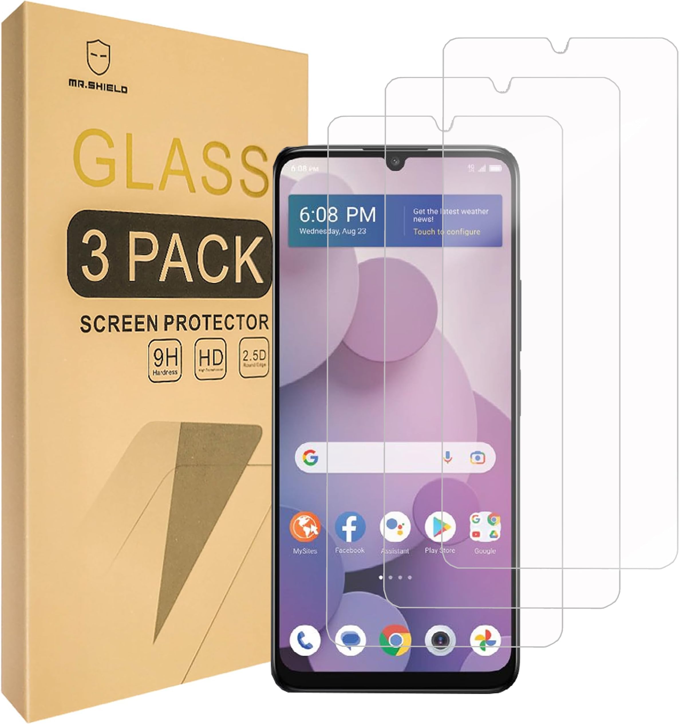 Amazon.com: Mr.Shield [3-Pack] Screen Protector For Doogee V Max ...