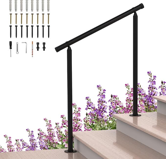 Shinoske Outdoor Handrail,Stair Handrail,Metal Handrails with ...