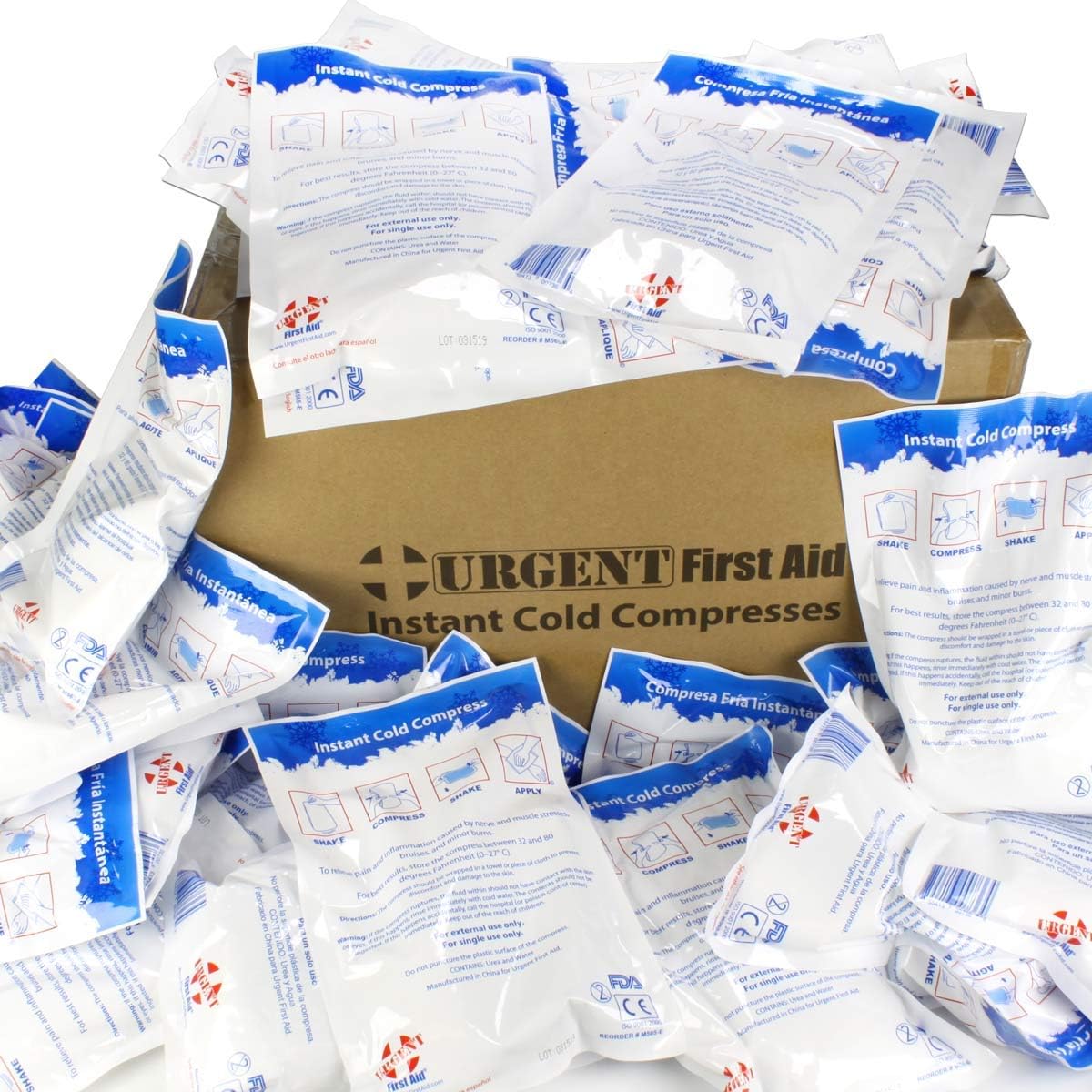 Amazon.com: Case of 50 Large Instant Cold Pack, 6" x 9" - Disposable ...